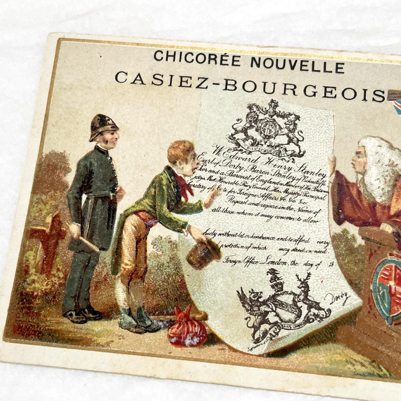 Fine XIX secolo - Pubblicità vintage di Chicory Chromos - Serie di ...