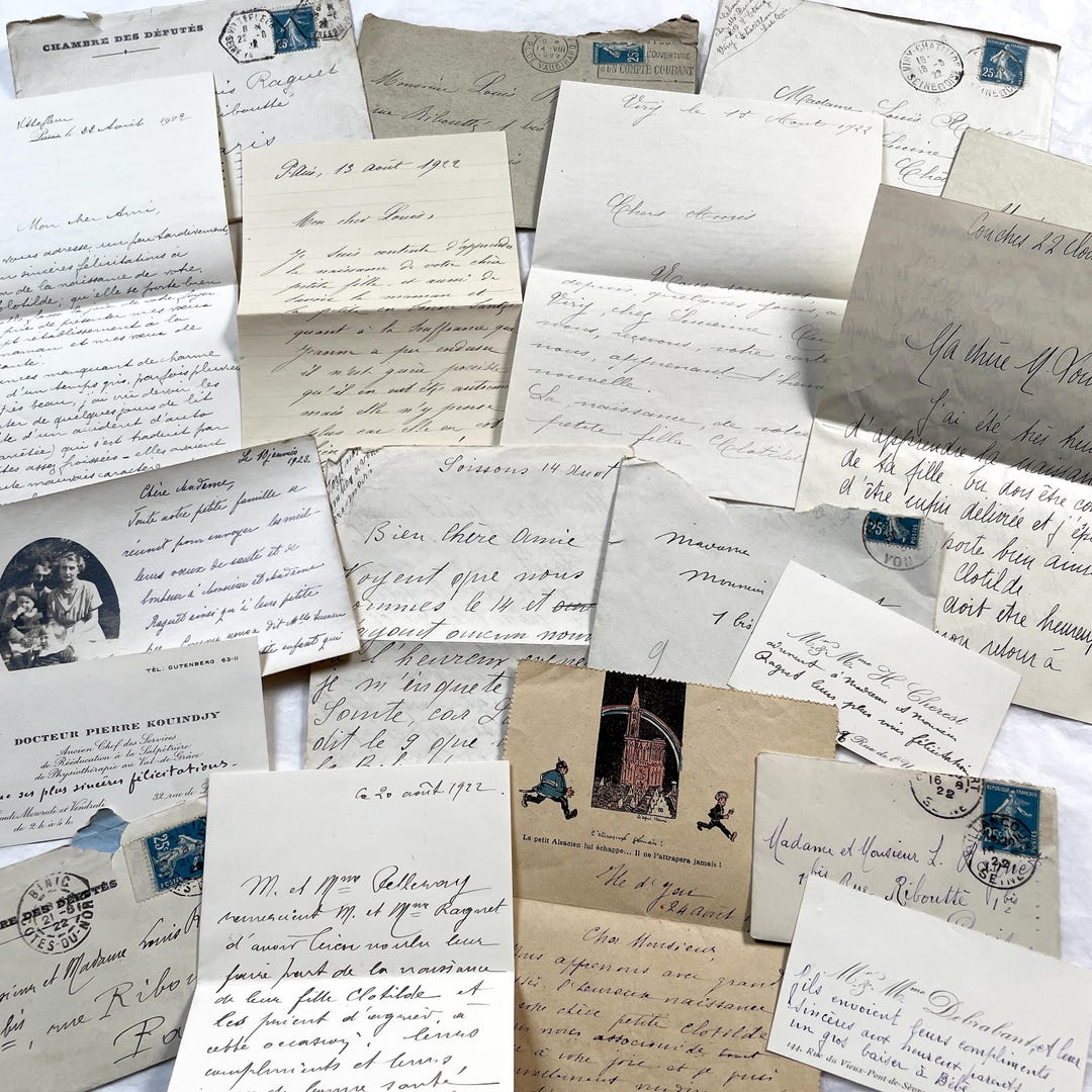 1920s - Story of Jeanne - Letters and Cards Received by Jeanne and ...