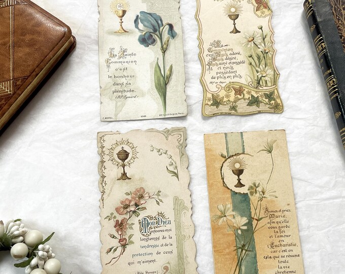 1900s - Vintage French Communion Holy Card – Catholic Ephemera ...