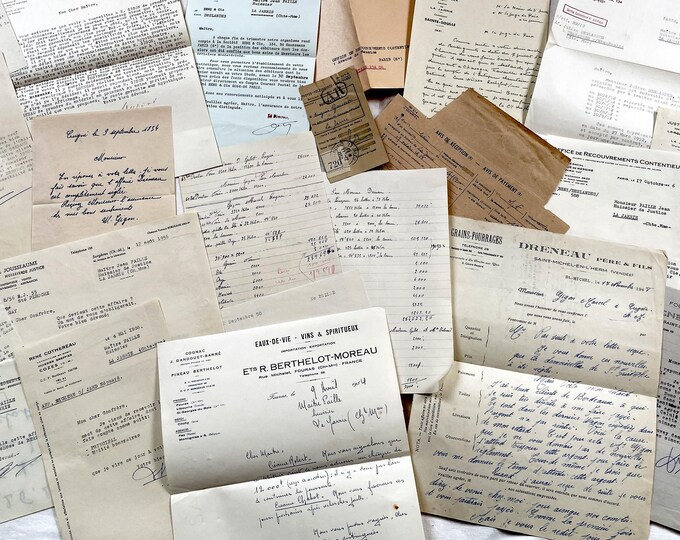 1950s - Vintage French Notary Documents Lot – 1950s Legal ...