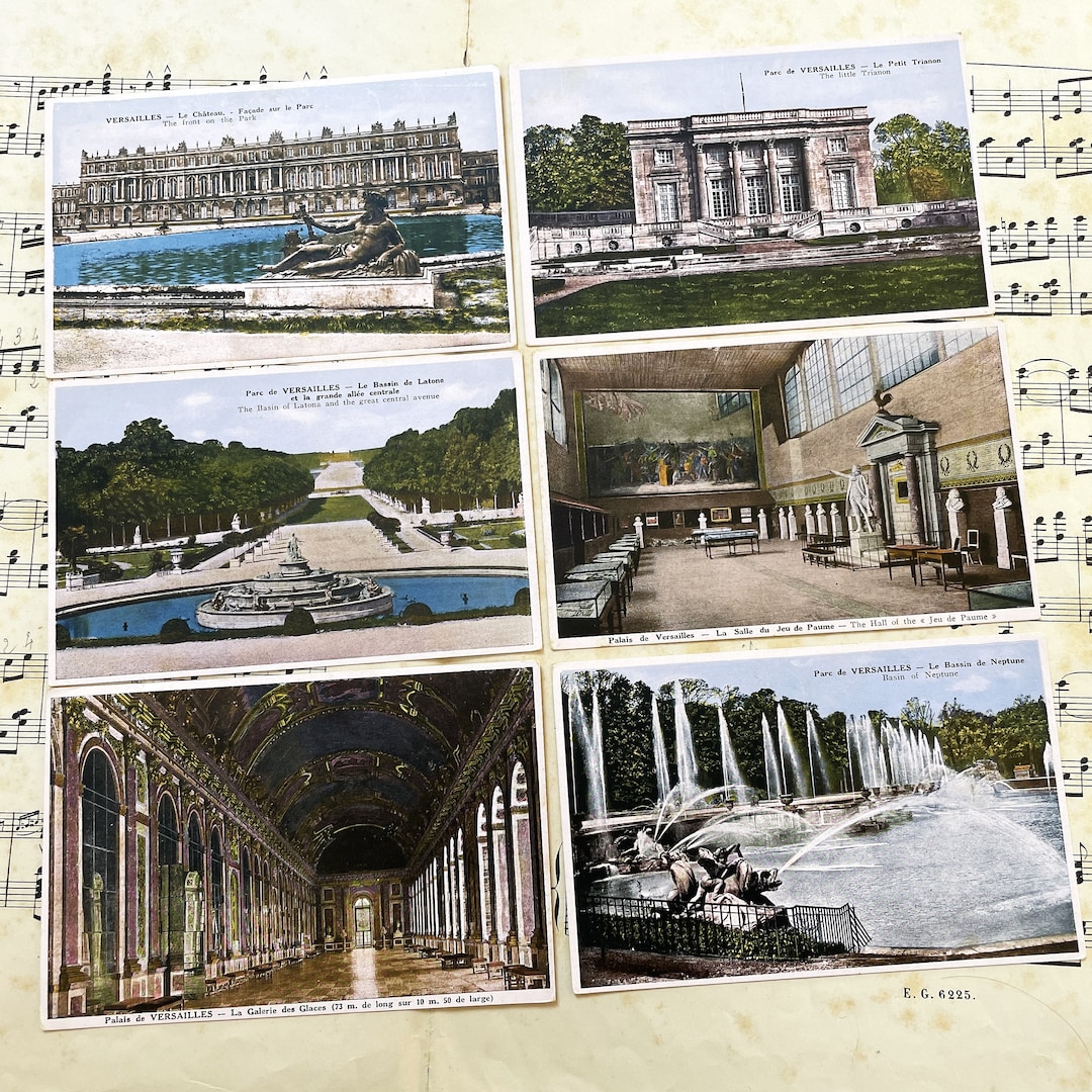 1940s - 6 Palace of Versailles Postcards - Etsy