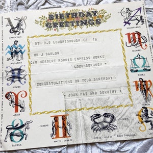 1950s British Greetings Telegram Magnificent Vintage British Telegram ...