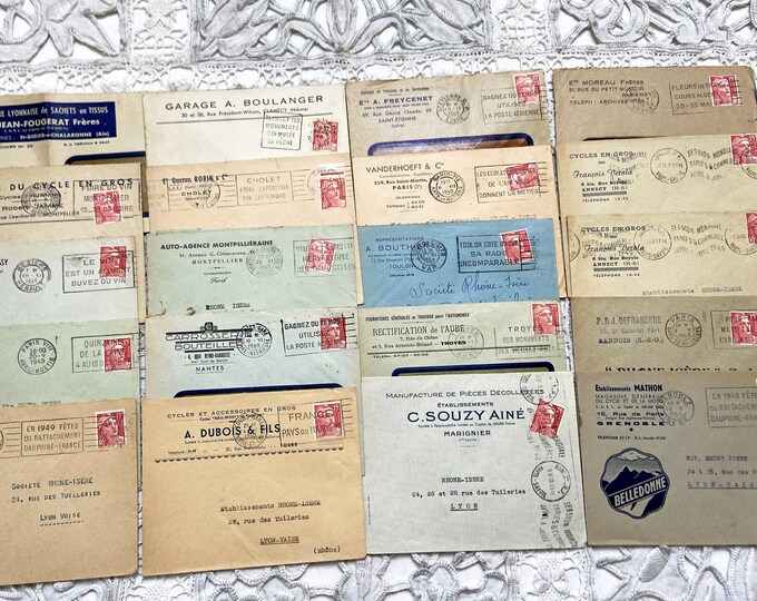 1940s - 20 French Envelopes From 1940s With Header - Without Letters ...