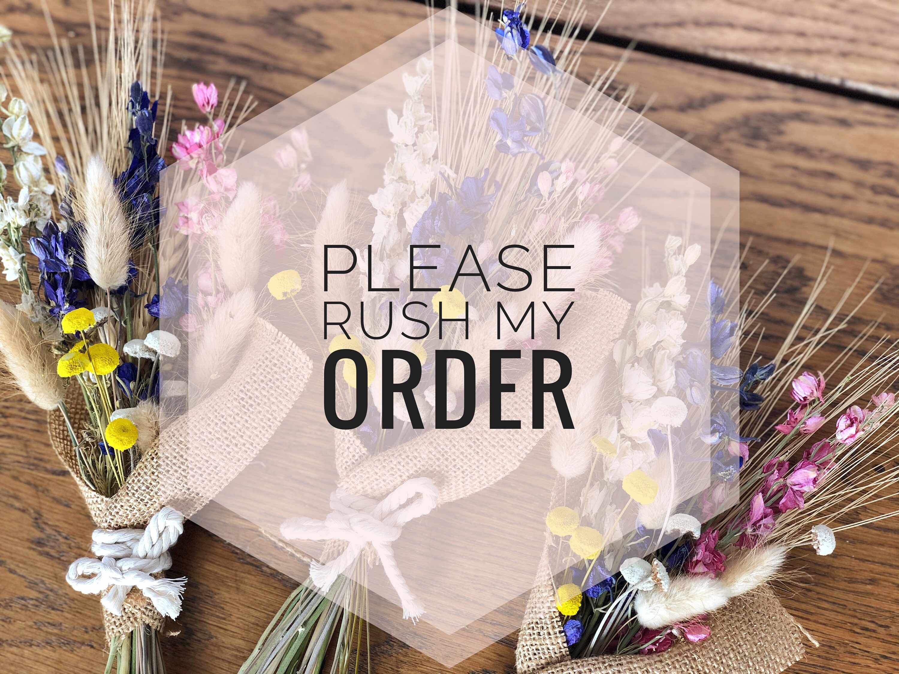 Please Rush My Order Only valid for 1 to 15 bouquets | Etsy