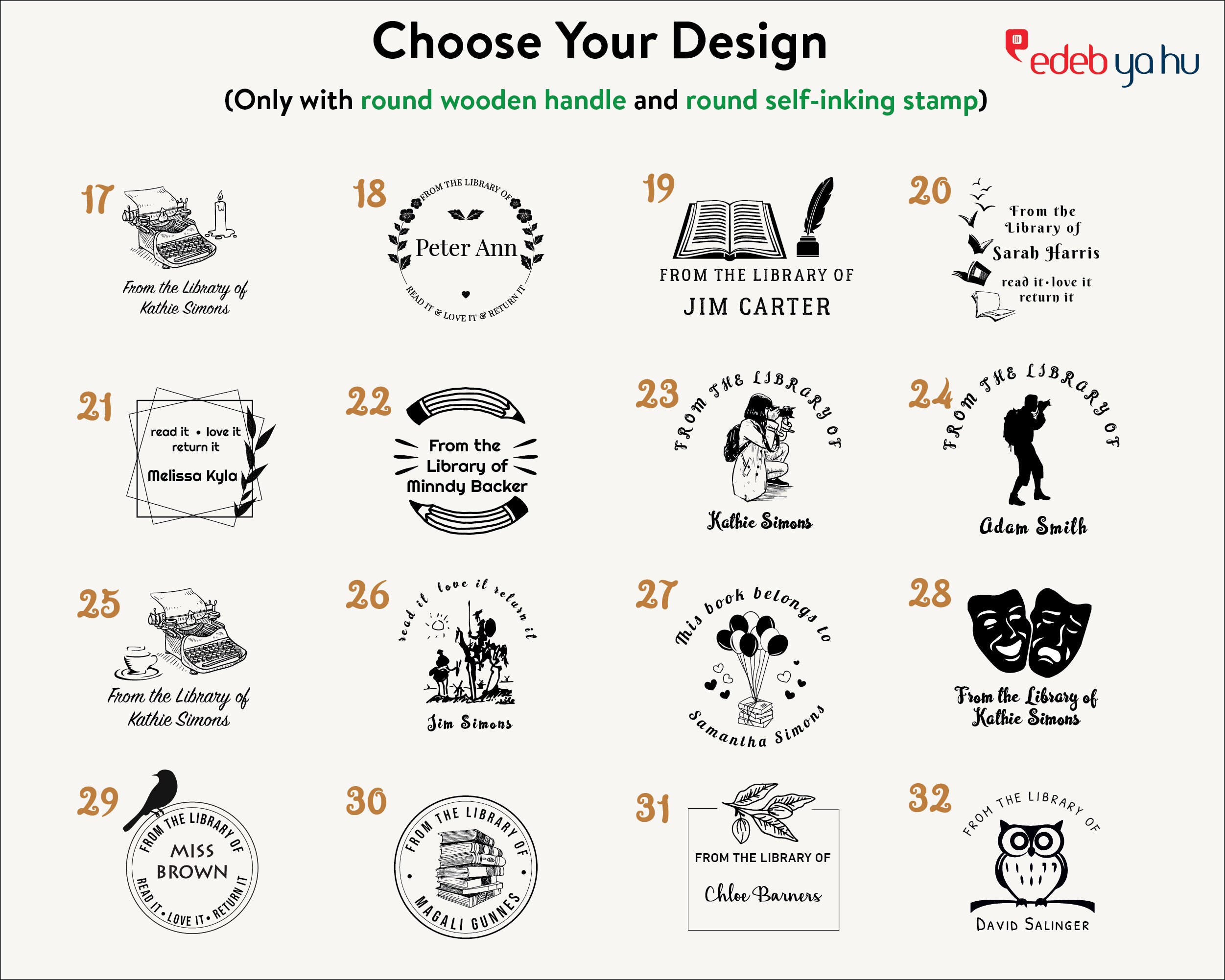 Personalised Letter Ink Stamp Custom Inking Stamp Pre-ink | Etsy