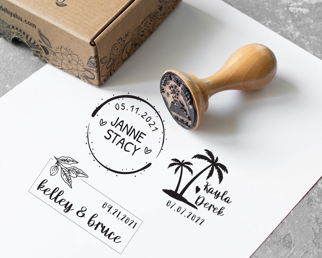 Custom Wedding Stamp, Personalized Invitation Stamp, Wedding Self ...