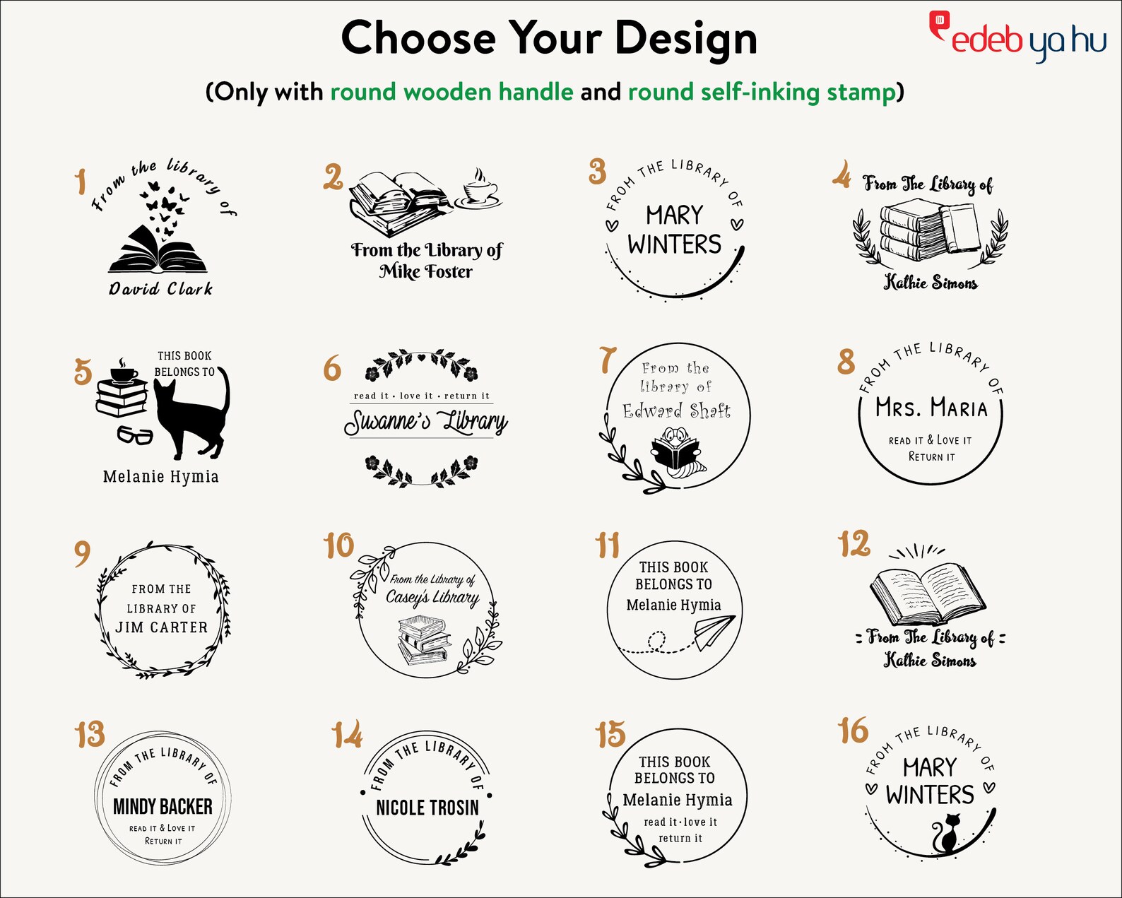 Read It Love It Return It Stamp, Custom Library Stamp, Self Inking Book ...