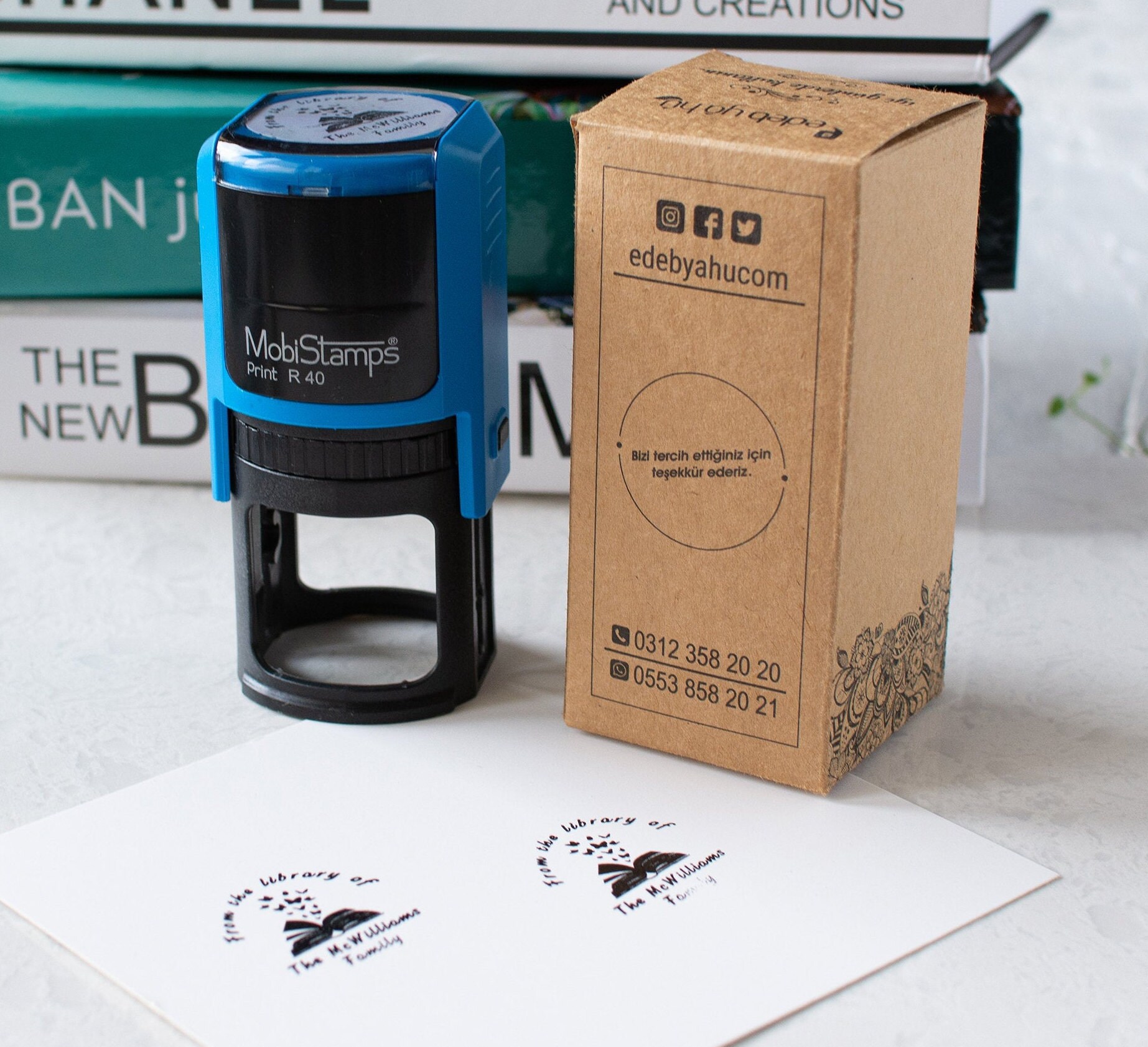 Personalised Letter Ink Stamp Custom Inking Stamp Pre-ink | Etsy