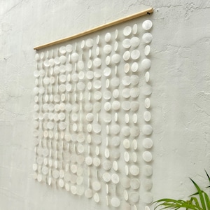 White Capiz Shell Wall Hanging | Beach House White Shell Wall Hanging ...
