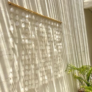 Water Drop White Capiz Shell Wall Hanging | Nursery Capiz Shell Wall ...