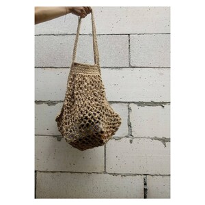 Jute Crochet Net Bag | Jute Market Bag | Jute Shopping Bag | Jute ...