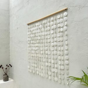 White Capiz Shell Wall Hanging | Beach House White Shell Wall Hanging ...