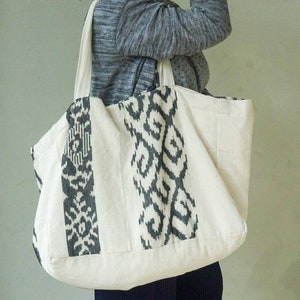 Reusable Tenun Ikat Totebag | Cotton Handmade Tenun Shoulder Bag ...