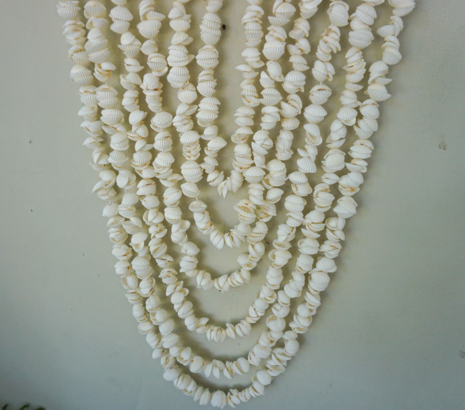 White Shell Boho Hanging Decor Sea Shell Cristmas Wall - Etsy