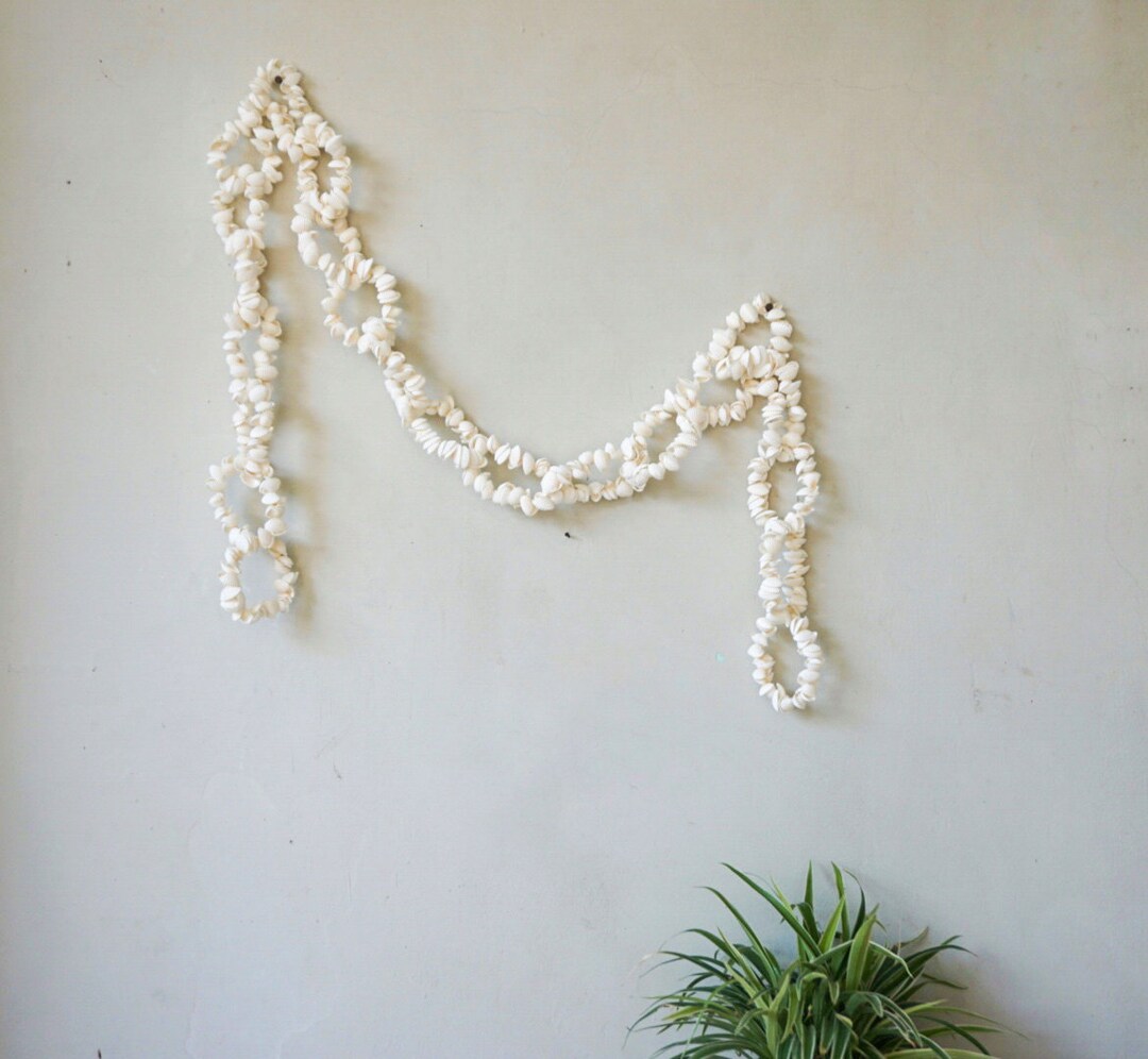 White Shell Chain Boho Decor Chain Sea Shell Urban Style White Shells ...