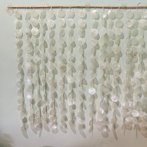White Capiz Shell Wall Hanging Beach House White Shell Wall Hanging ...