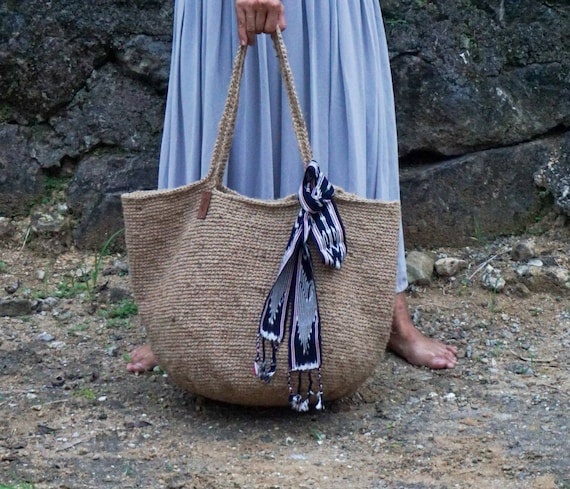 Super Large Crochet Tote Bag Large Shopper Bag Shopping - Etsy