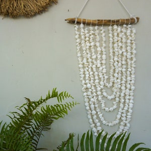 White Shell Boho Hanging Decor | Sea Shell Cristmas Wall Hanging ...