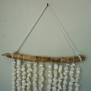 White Shell Wall Hanging Decor – Coastal Beach House Statement Piece - Etsy