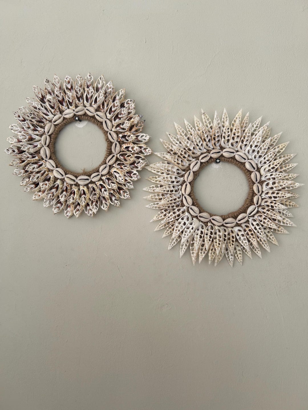 Bali Art Sea Shells Wall Hanging | Sea Shells Wreath | Seaside Shells ...