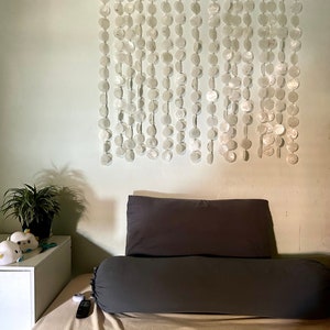 White Capiz Shell Wall Hanging Beach House White Shell Wall Hanging ...