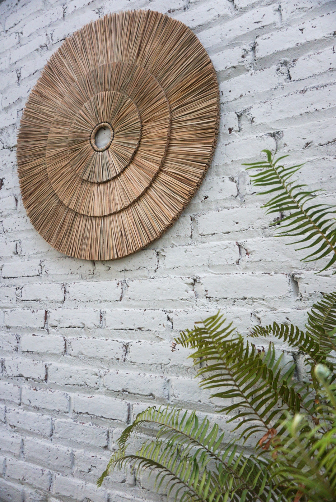 Boho Round Tropical Seagrass Wall Art | Extra Large Wall Tapestry ...