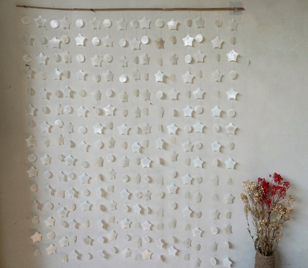 The Moon and the Star White Capiz Shell Wall Hanging Nursery Capiz ...