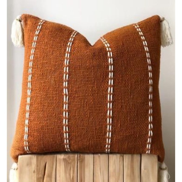 Burnt Orange Cushion - Etsy Australia