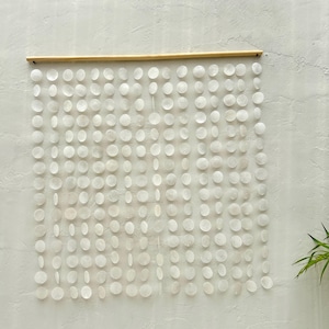 White Capiz Shell Wall Hanging | Beach House White Shell Wall Hanging ...