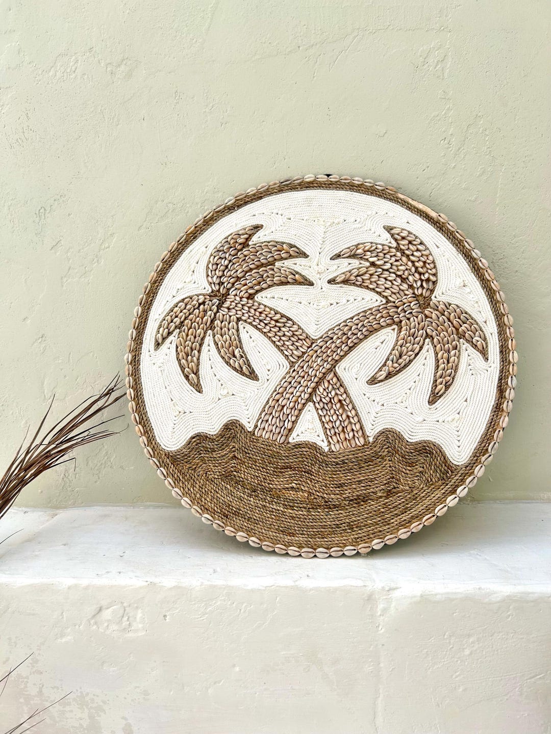 Twin Palm Shells Boho Wall Hanging Decor - Etsy