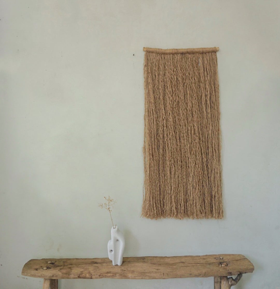 Wabi Sabi Jute Wall Art | Mediteranian Style Jute Art | Simple Elegant ...