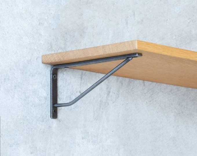 Pair of Rustic Industrial Style Shelf Bracket Metal - Etsy