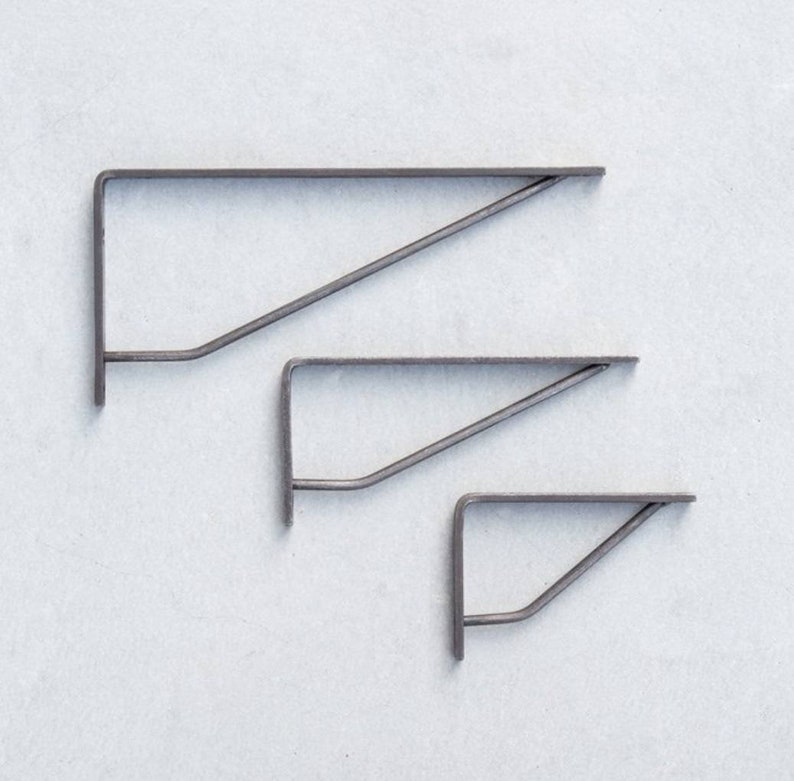 Pair of Rustic Industrial Style Shelf Bracket Metal - Etsy