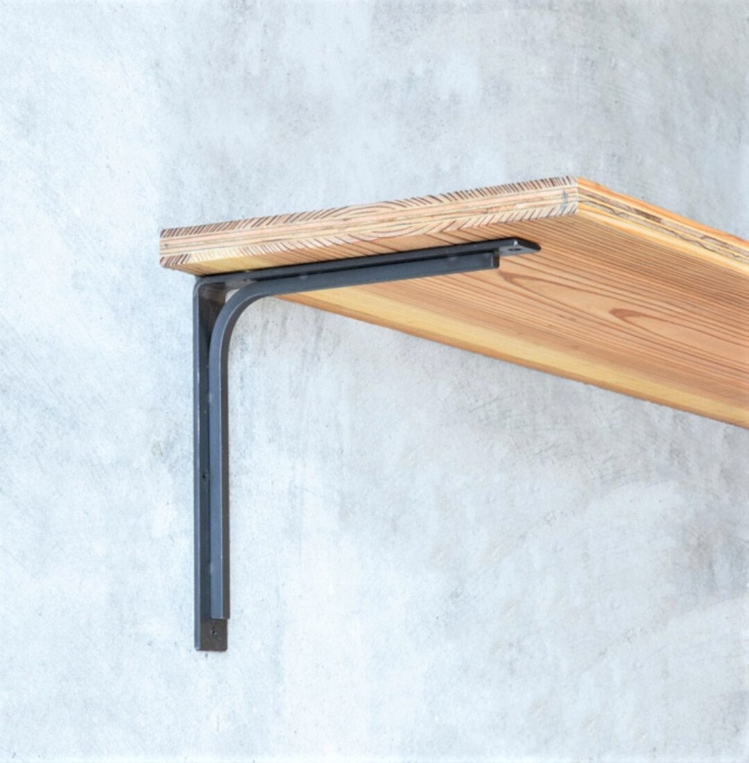 Pair of Rustic Industrial Style Shelf Bracket Metal - Etsy