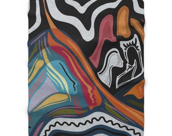 Abstract Art Face Mask, Black and White Face Mask With Filter Pocket ...