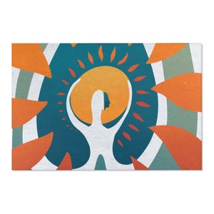 Artsy Rug Sun Rug Trippy Rug Funky Rug Cool Rugs Fun Rugs Colorful Rug ...