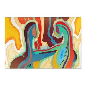 Artsy Rug Trippy Rug Funky Rug Cool Rugs Fun Rugs Colorful Rug - Etsy