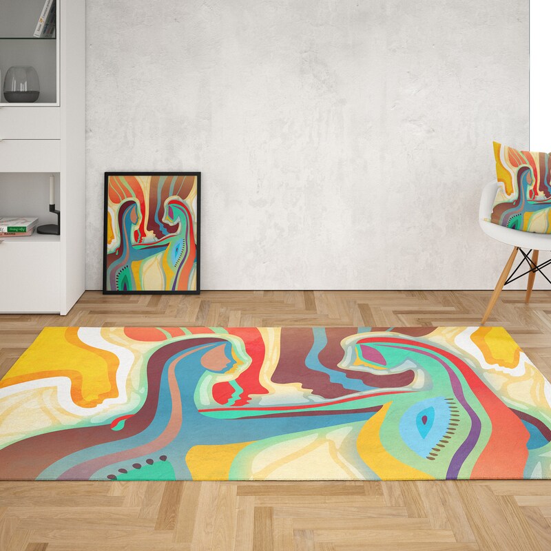 Trippy Rug - Etsy