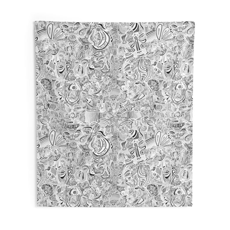 Abstract Art Tapestry Abstract Line Tapestry Abstract Black - Etsy