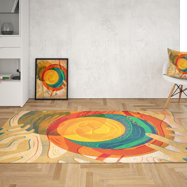 Trippy Rug - Etsy