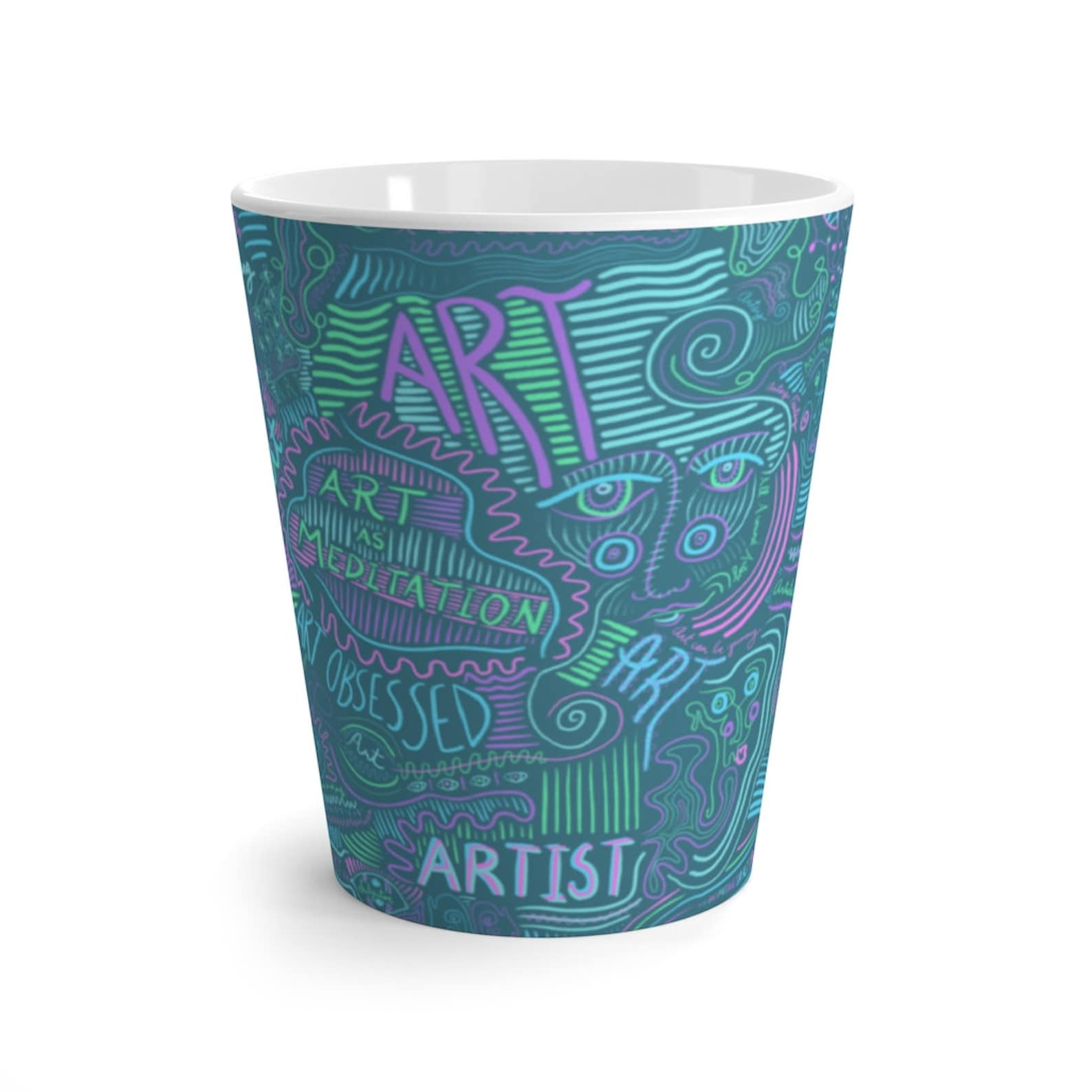 Artist Mug Artistic Coffee Mug Artsy Mugs Artsy Home Decor - Etsy