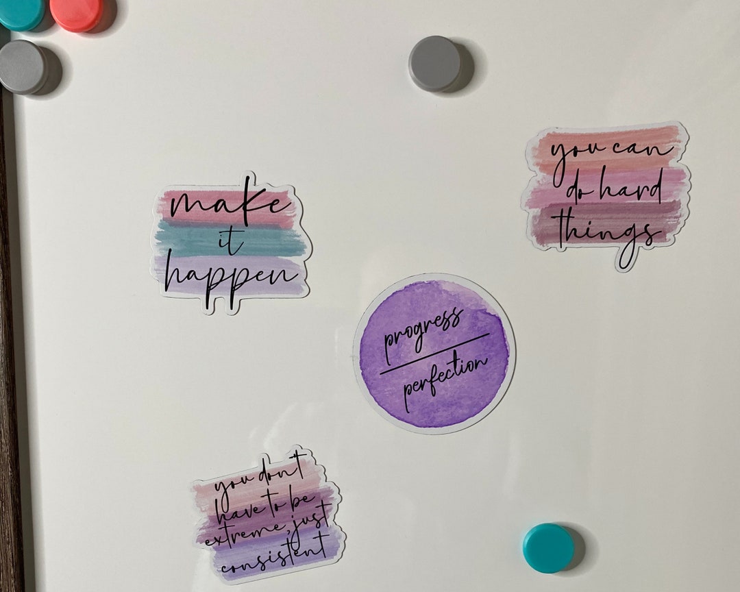 Magnet Bundle, 4 Pack Magnets, Motivational Magnets, Fridge Magnet, Car ...