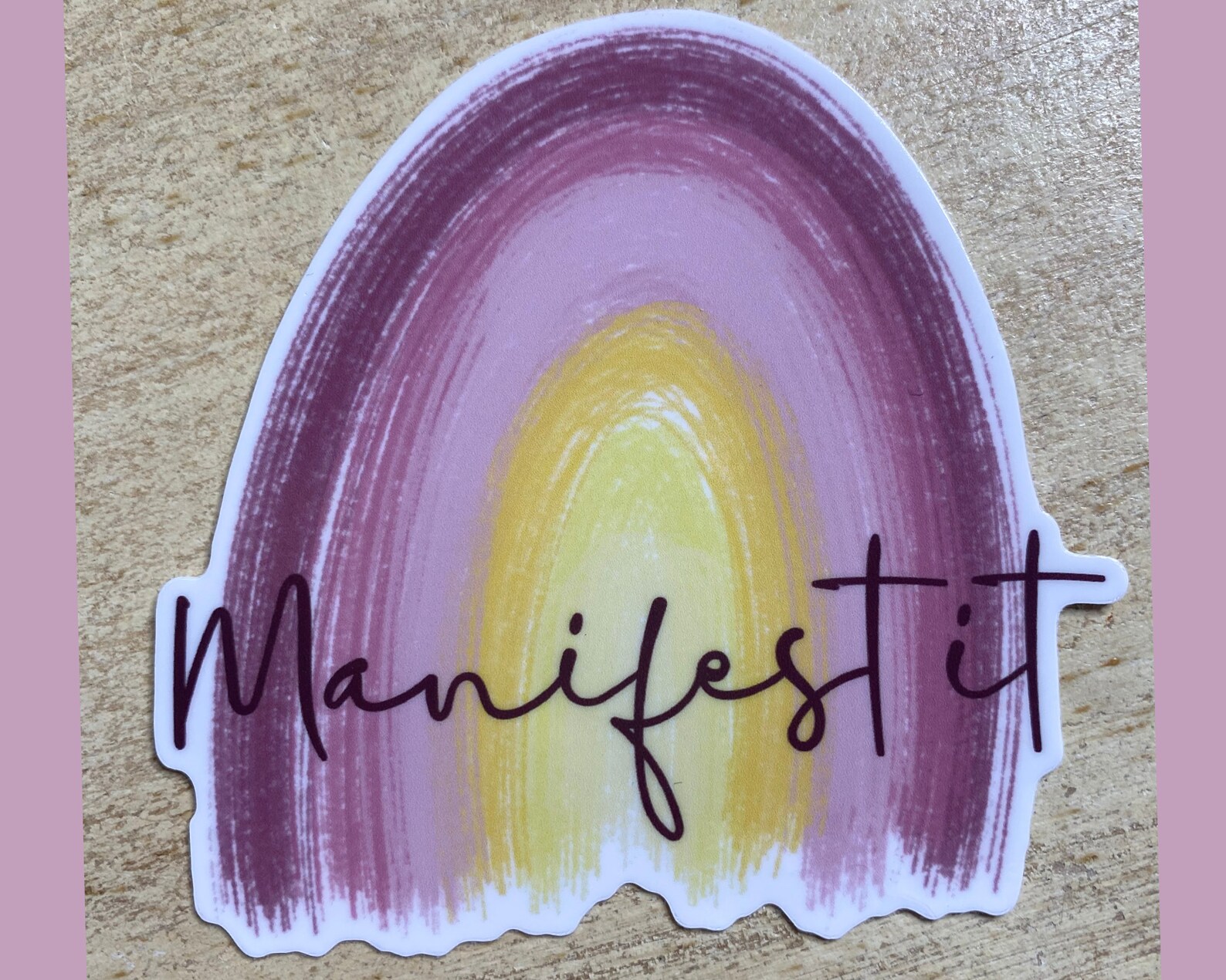 Manifest It, Vinyl, Die Cut, Motivational Sticker, Planner Stickers ...