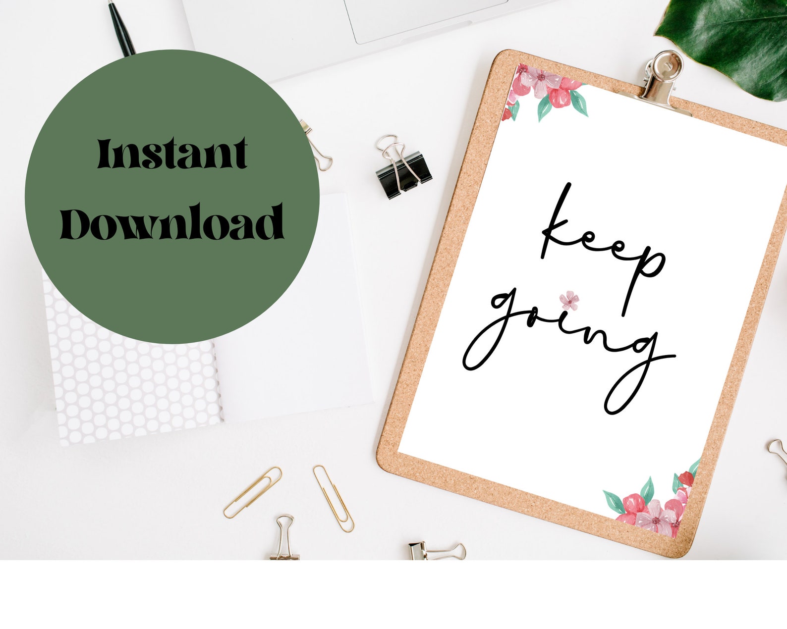 Motivational Wall Art, Keep Going, Printable, Digital Download - Etsy