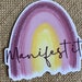 Manifest It, Vinyl, Die Cut, Motivational Sticker, Planner Stickers ...