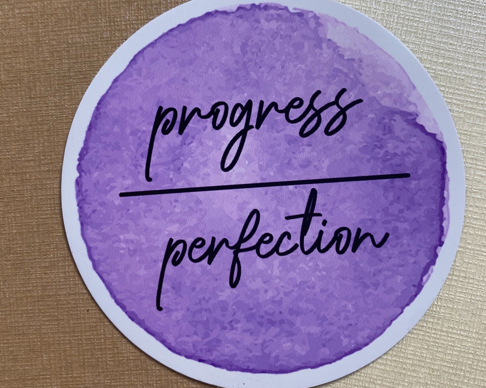 Magnet, Progress Over Perfection, Fridge Magnet, Car Magnet, Progress ...