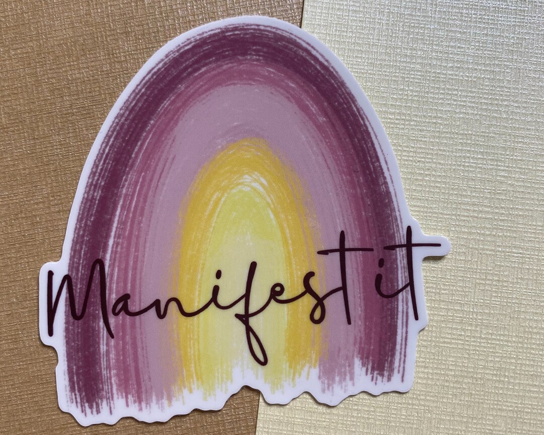 Manifest It, Vinyl, Die Cut, Motivational Sticker, Planner Stickers ...