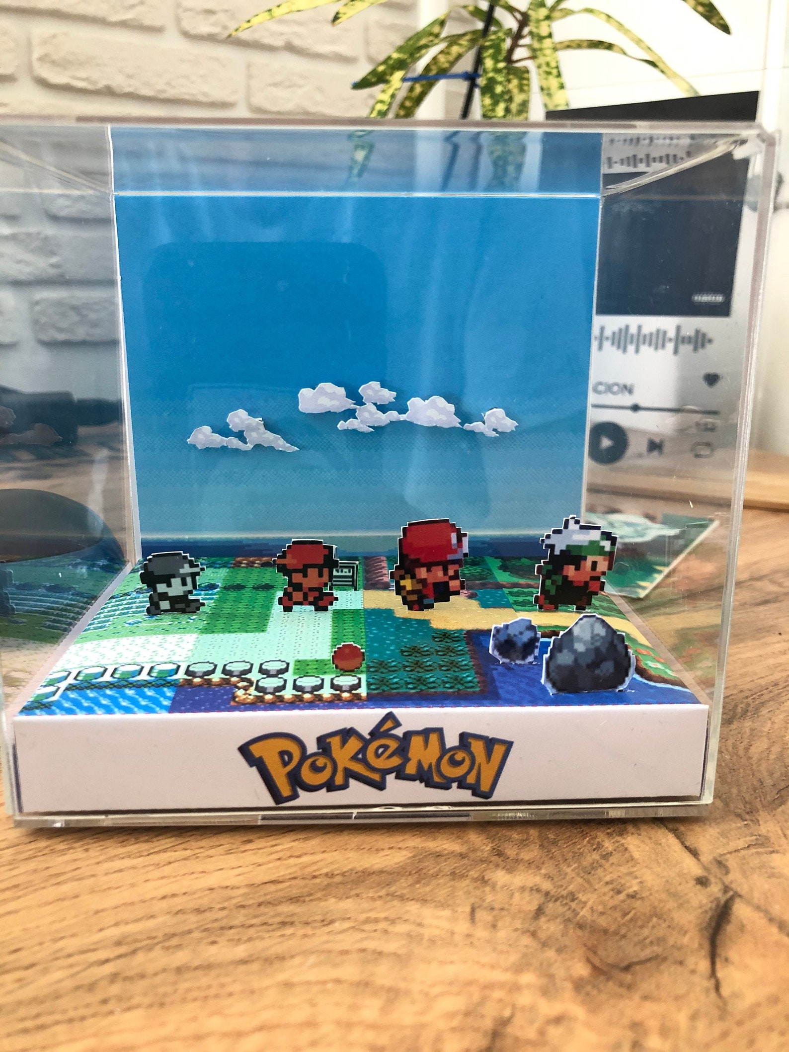 Pokemon diorama diorama pokemon pokemon pokemon cube | Etsy
