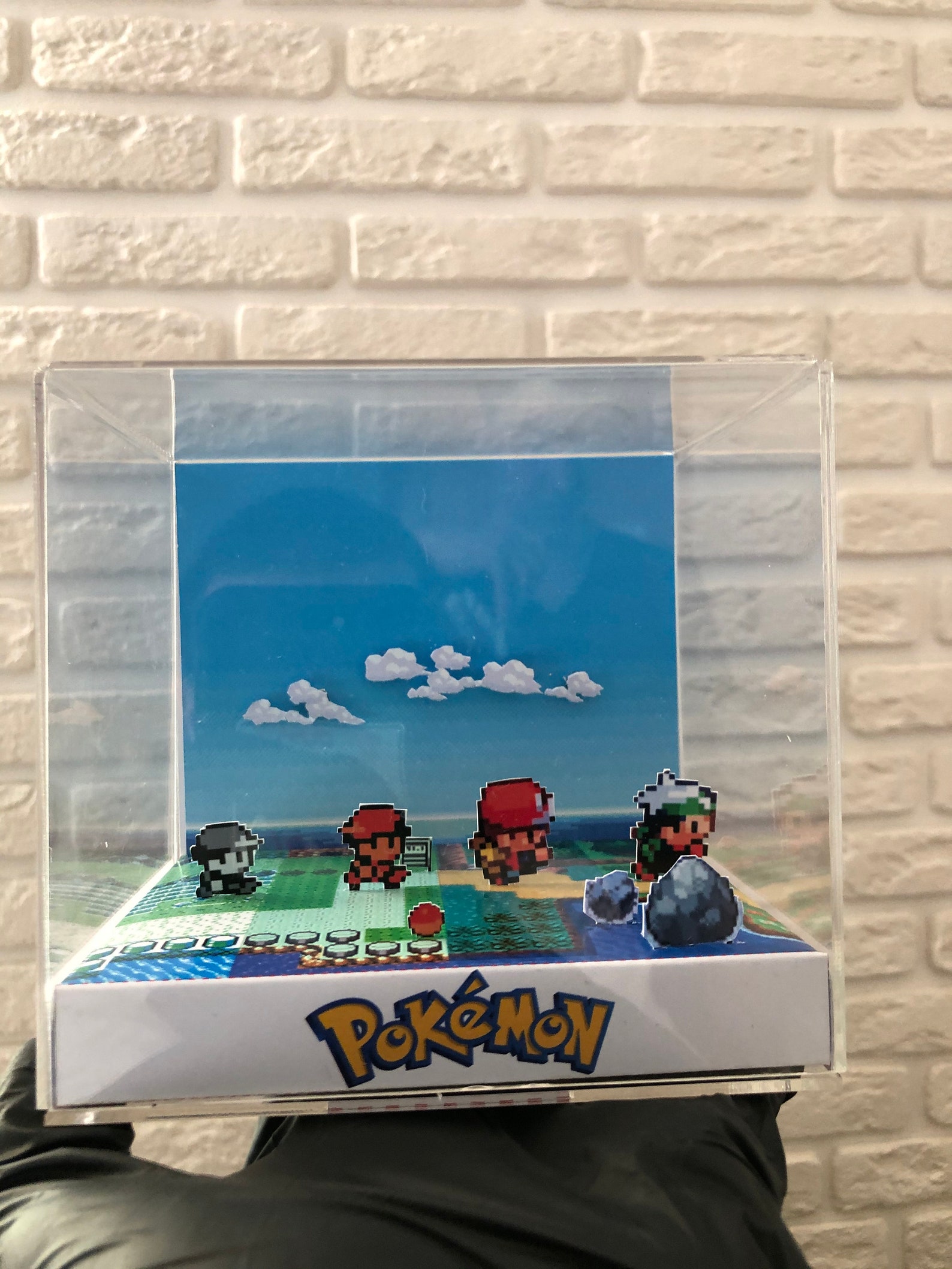 Pokemon diorama diorama pokemon pokemon pokemon cube | Etsy