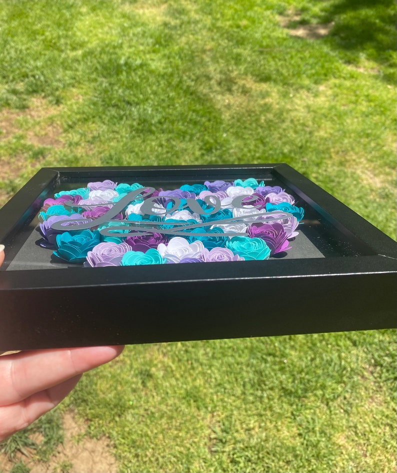 Custom Shadow Box Personalized Gift Flower Box for Her Gift - Etsy